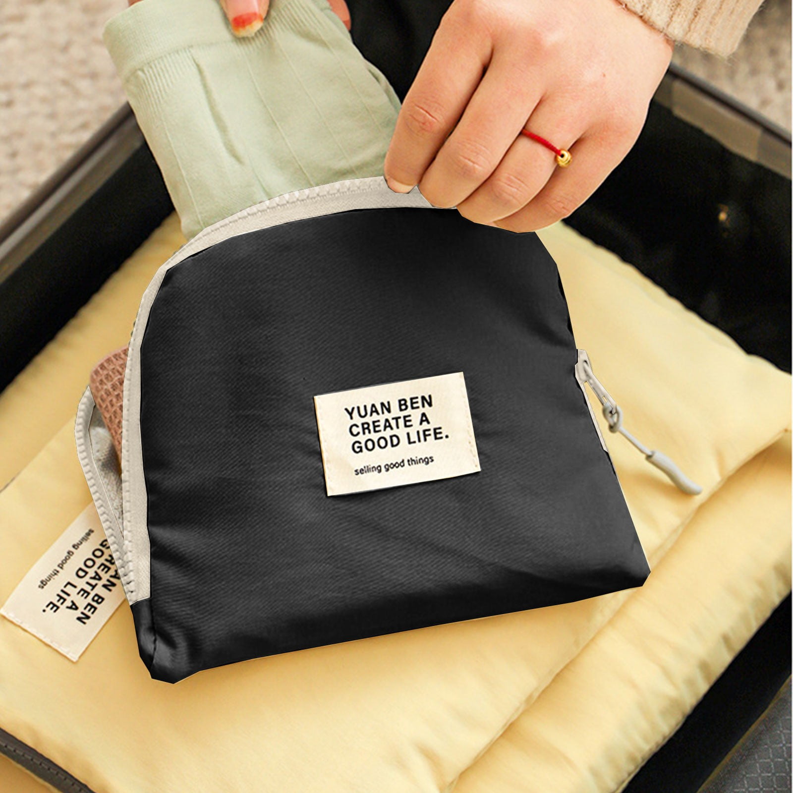 Yialzm Travel Storage Bags for Clothes and Cosmetics with Space Saving ...