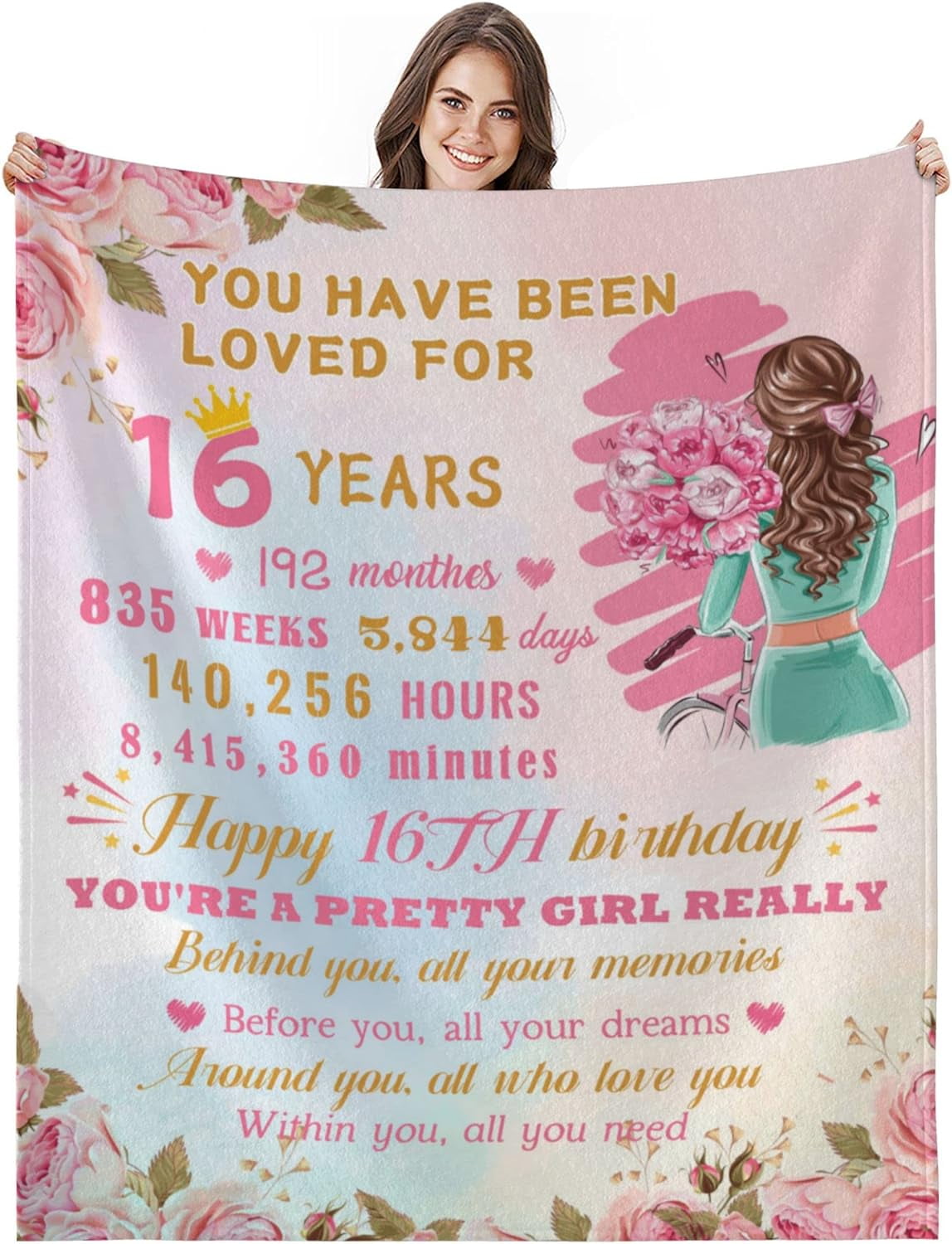 Yibo 17th Birthday Gifts for Girls Best Gifts for 17 Year Old Girls Blanket Gifts for 17 Year ...