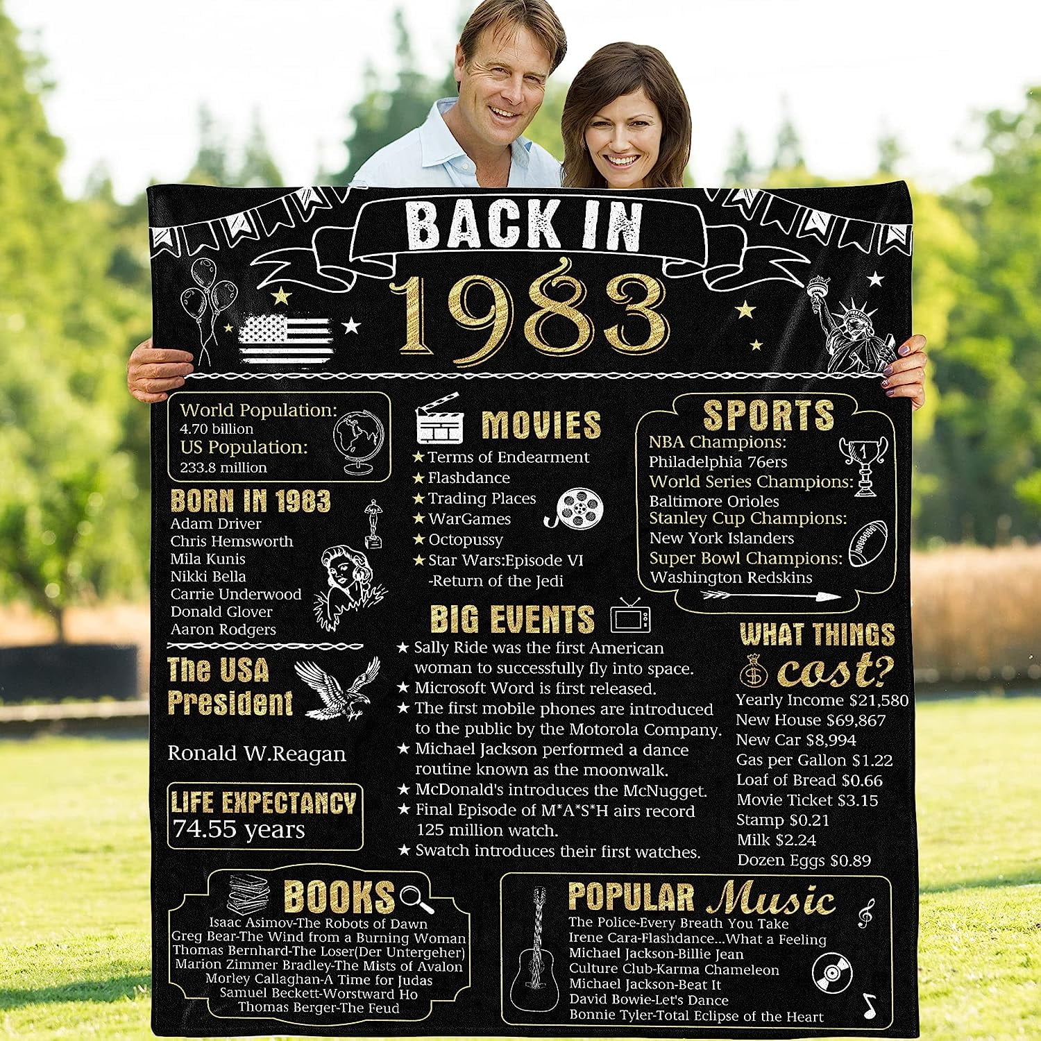 Yibo 72th Birthday Blanket Gift for Women or Men 72 Years Old 1952 ...