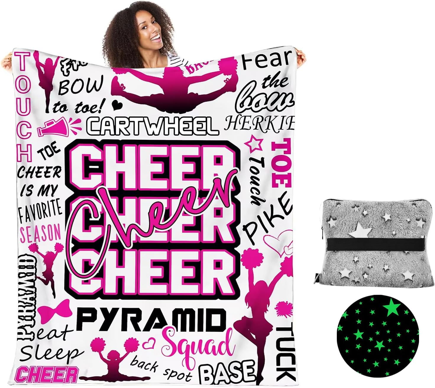Yibo Cheerleader's Gifts Blanket Cheerleading Gifts Blanket Soft Cheer ...