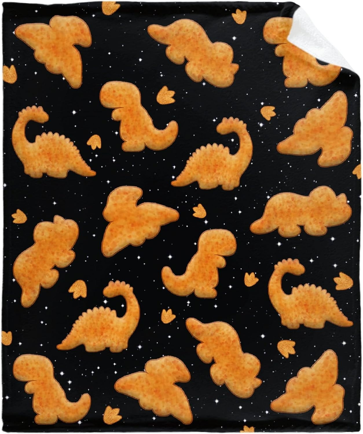 Yibo Chicken Nuggets Blanket Flannel Soft and Comfortable Anti-static ...