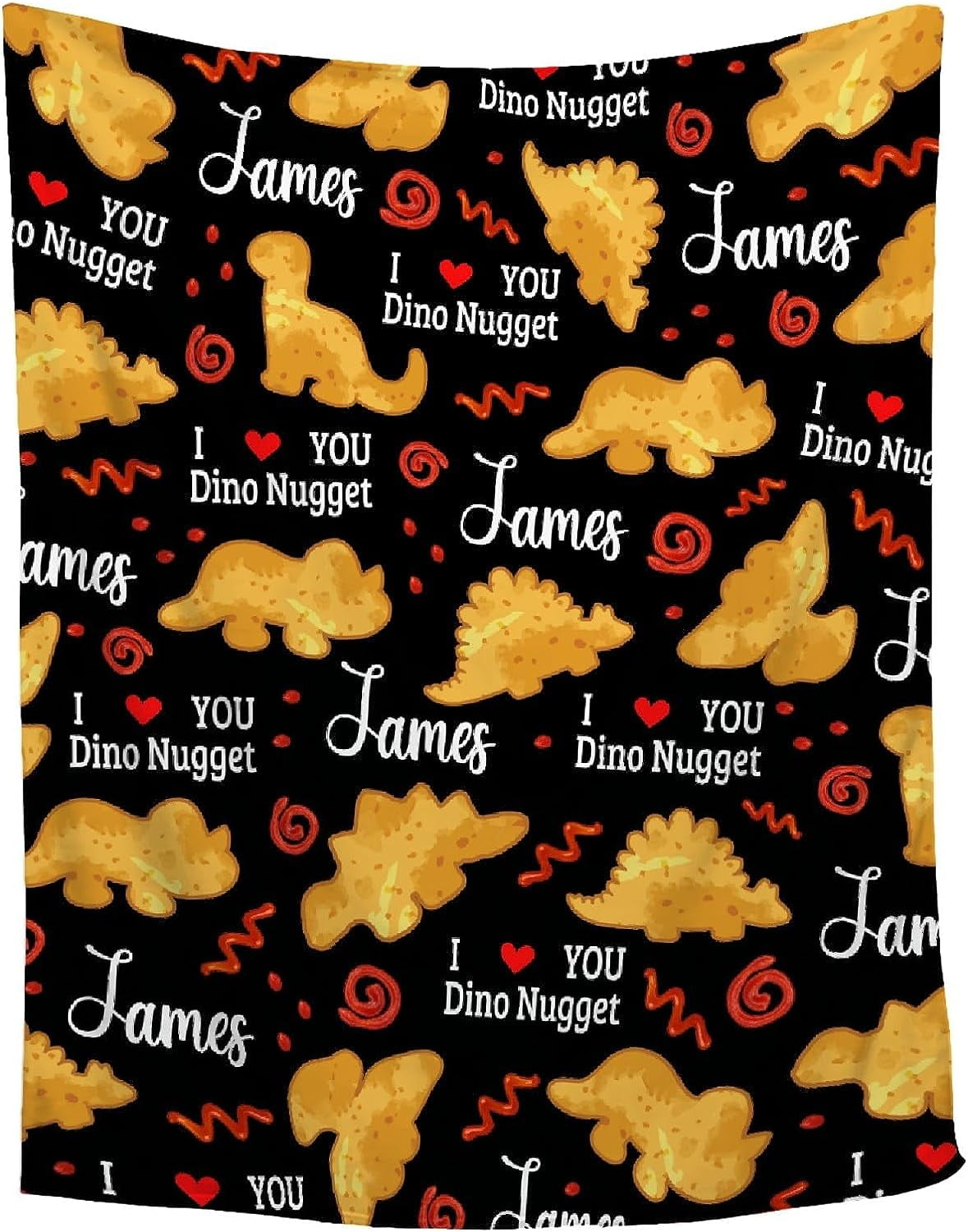 Yibo Chicken Nuggets Blanket Flannel Soft and Comfortable Anti-static ...