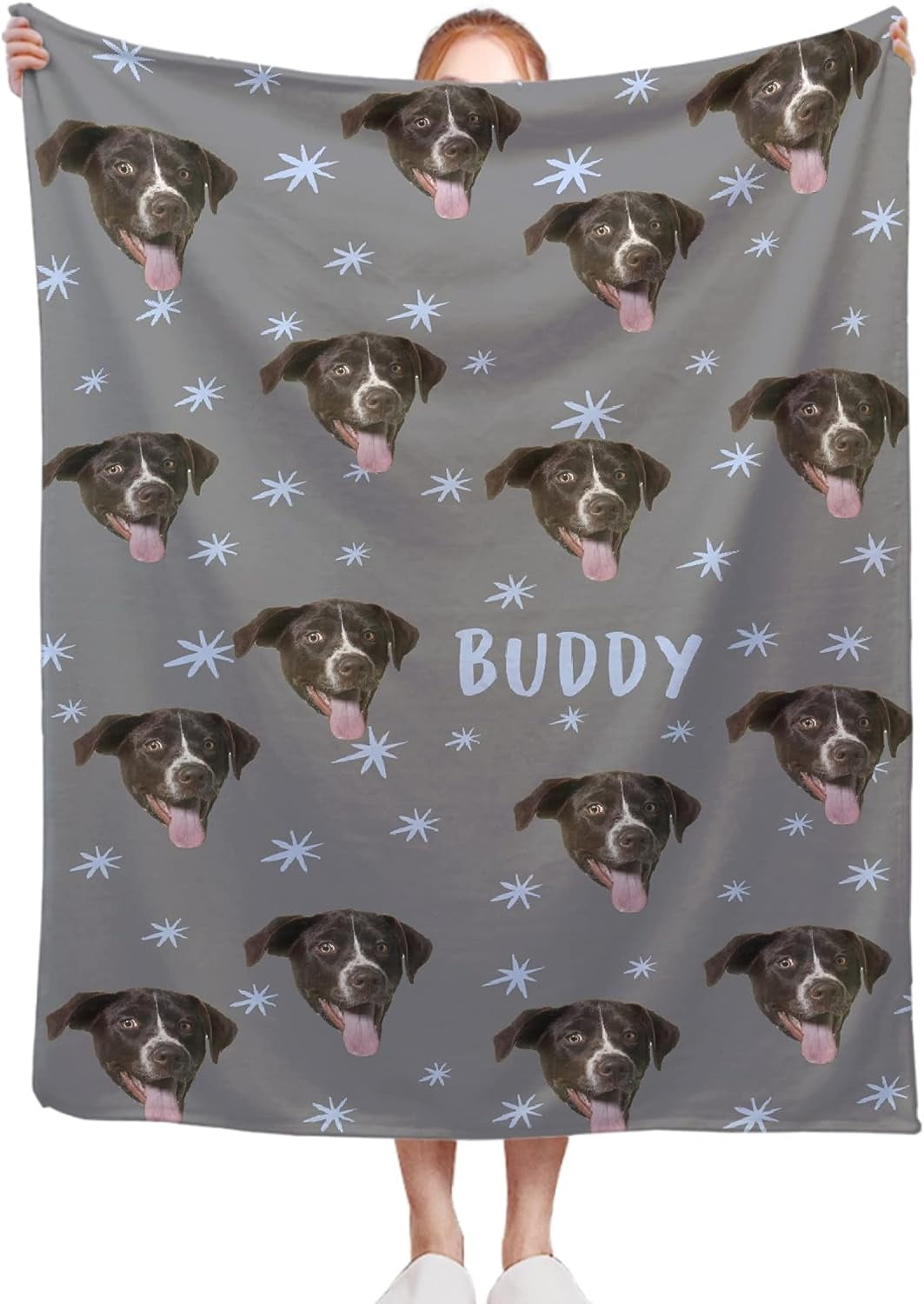 Yibo Cute French Bulldog Blanket, Animal Dog Print for Puppy Dog Crib ...