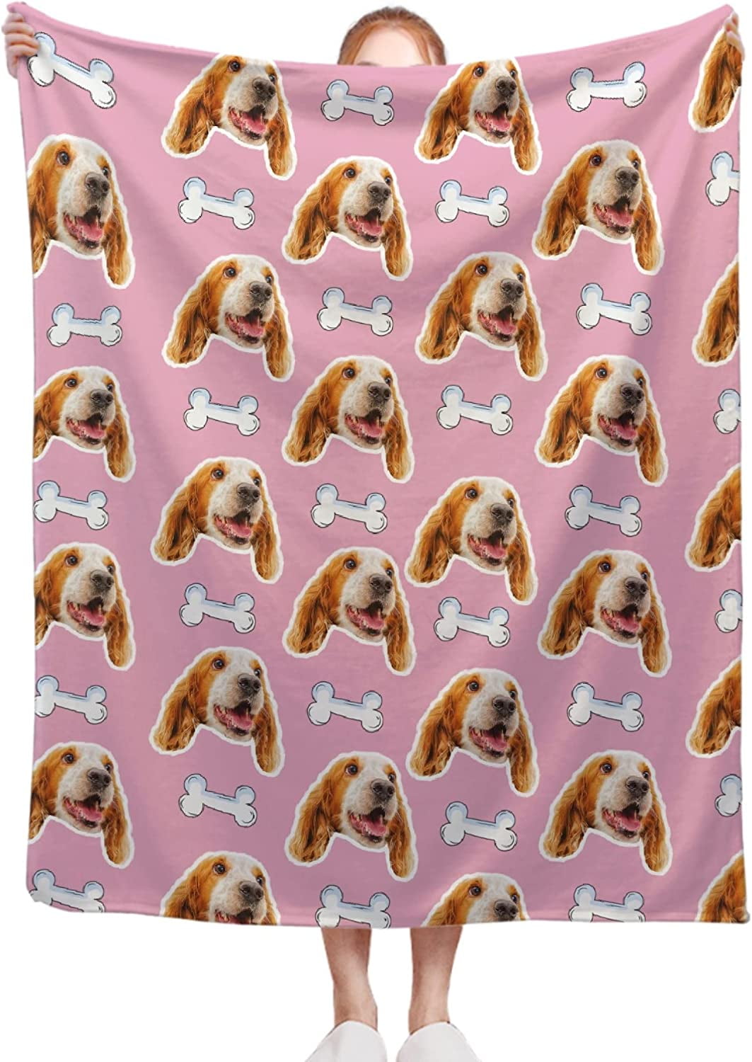 Yibo Cute French Bulldog Blanket, Animal Dog Print for Puppy Dog Crib ...