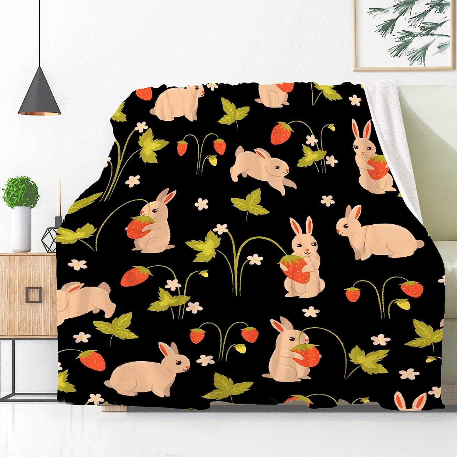 Yibo Cute Hedgehog, Cute Flower Foral Christmas Blanket Gift, Ultral ...