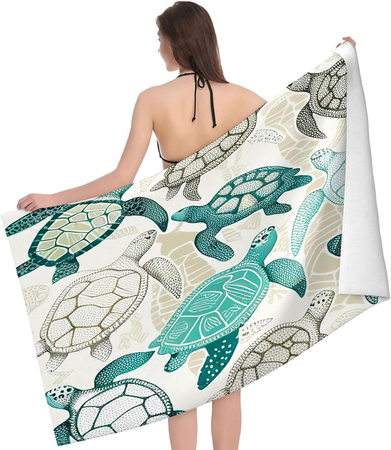 Yibo Cute Sea Turtles，Beach Towel for Travel,Soft, Quick Dry,for ...