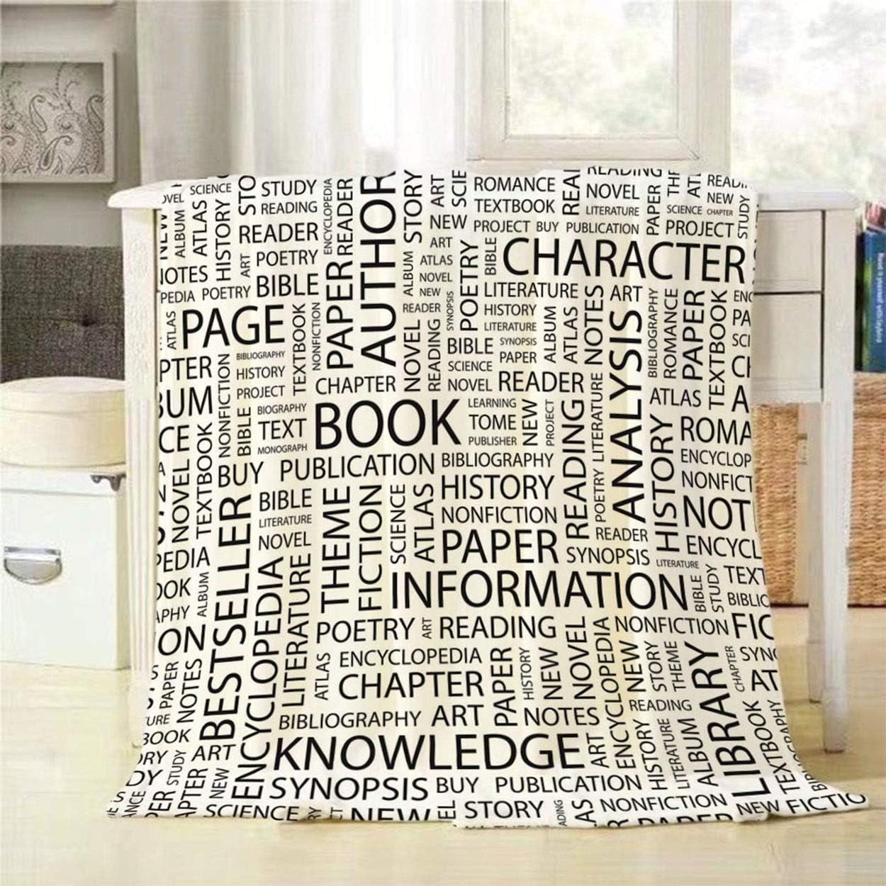 Yibo False Eyelashes Art Sketch Blanket Flannel Soft and Comfortable ...