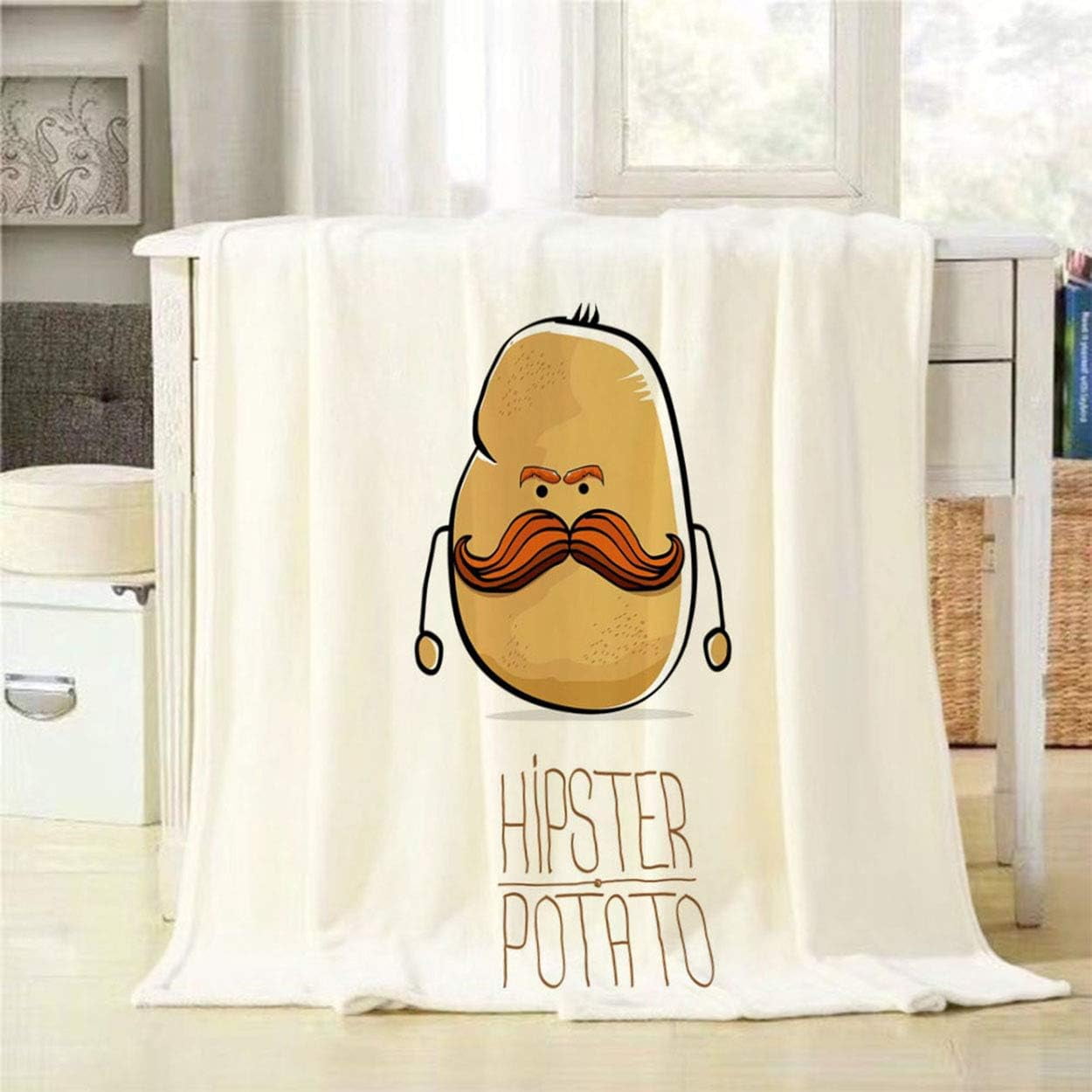 Yibo Floral Folk Art Blanket Flannel Soft and Comfortable Anti-static ...