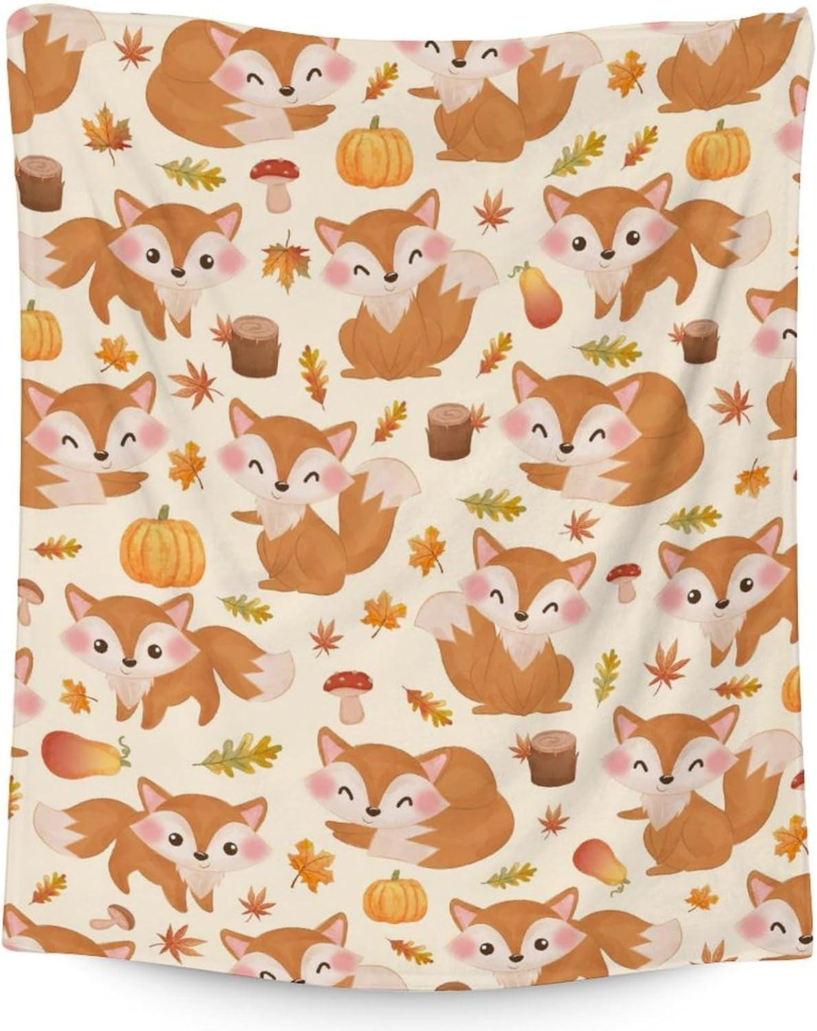 Yibo Fox Blankets with Name Soft Warm Blanket for Girls 30"x40" Small ...