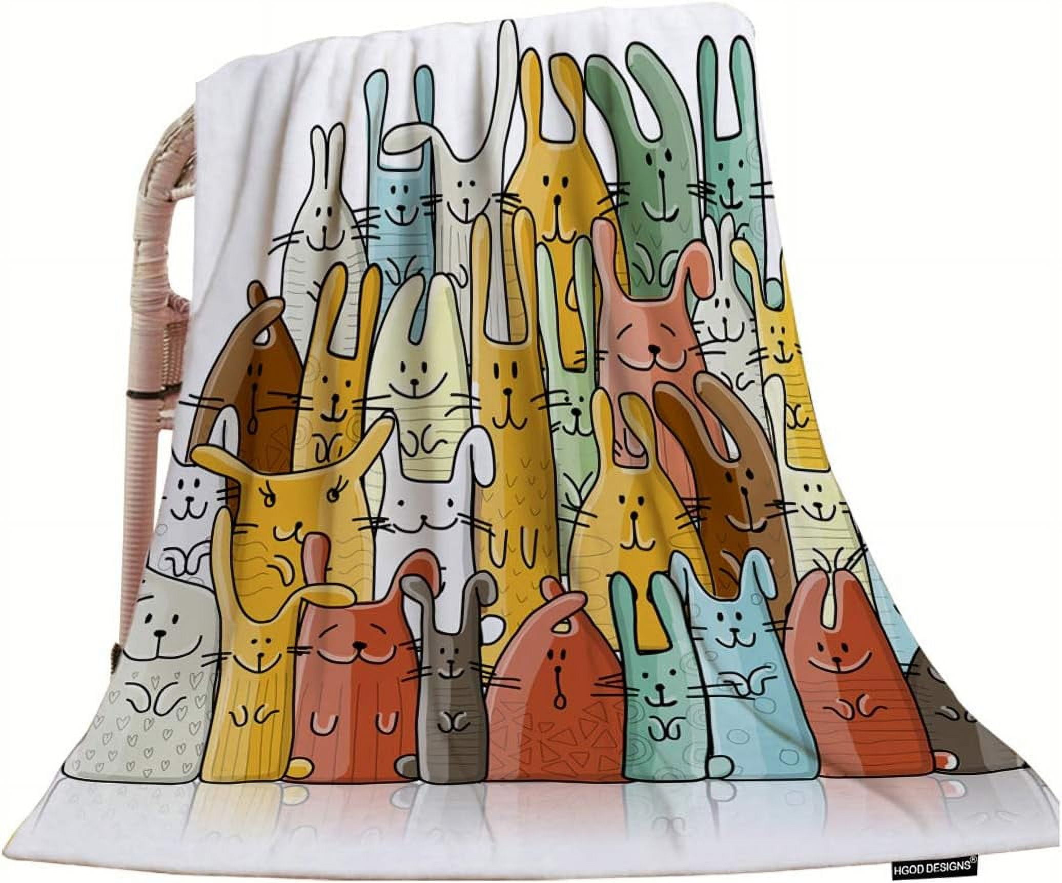 Yibo Funny Cartoon Dancing Blanket Flannel Soft and Comfortable Anti ...