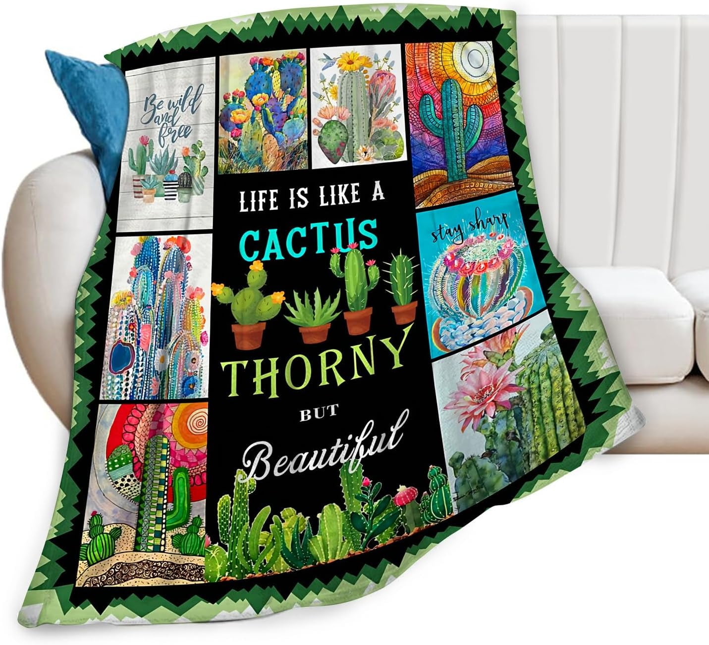 Yibo Funny Cat Blanket Cat Gifts for Girls Women Sleeping Cat for Kids ...