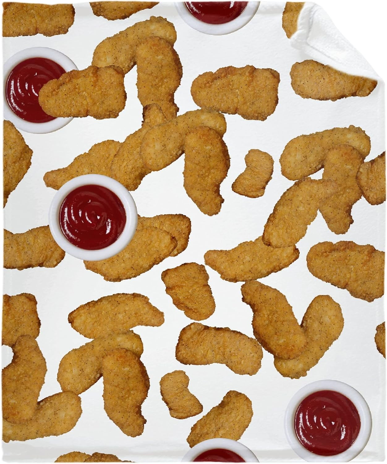 Yibo Funny Marble Meat Blanket Flannel Soft and Comfortable Anti-static ...