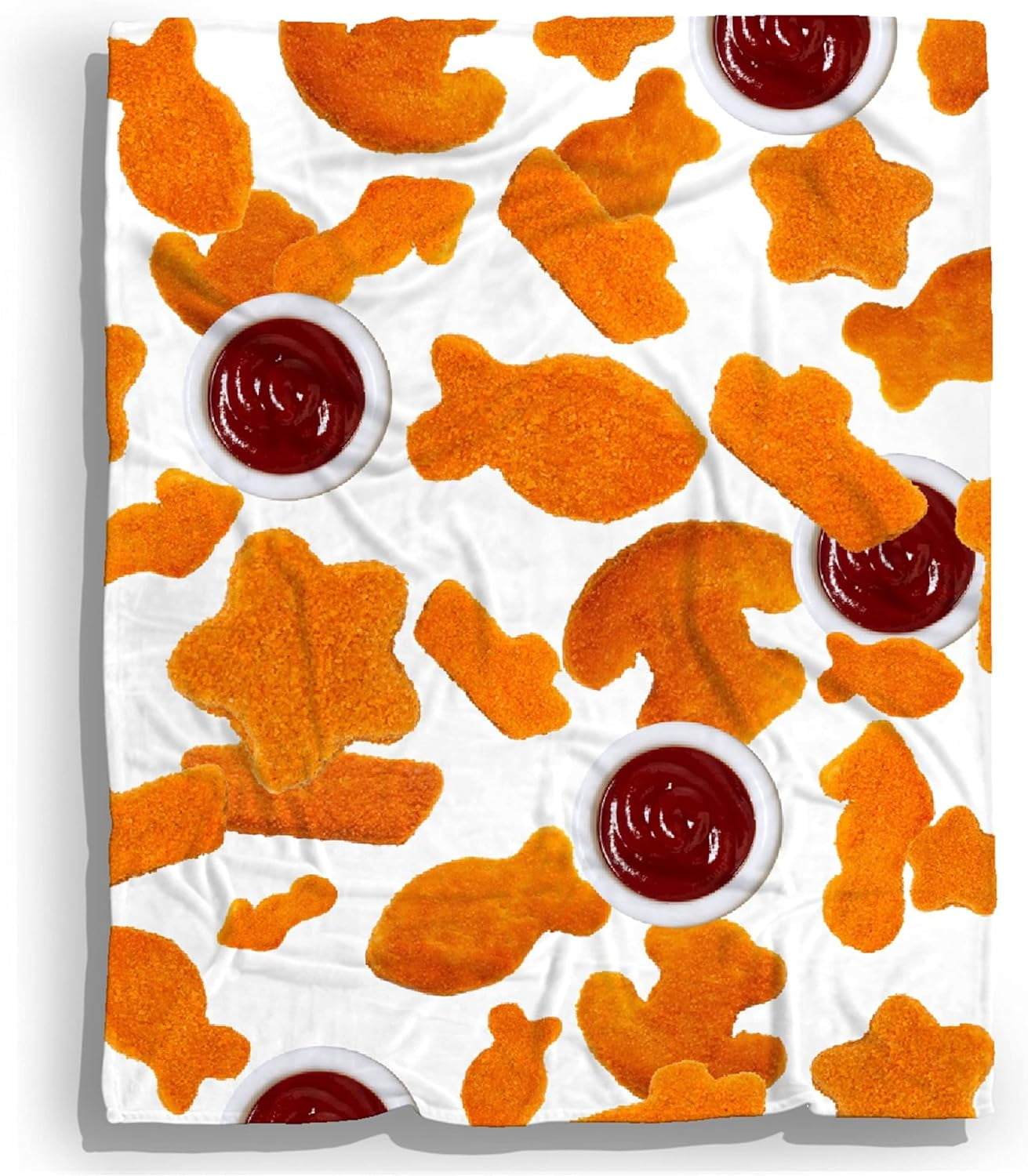 Yibo Funny Marble Meat Blanket Flannel Soft and Comfortable Anti-static ...