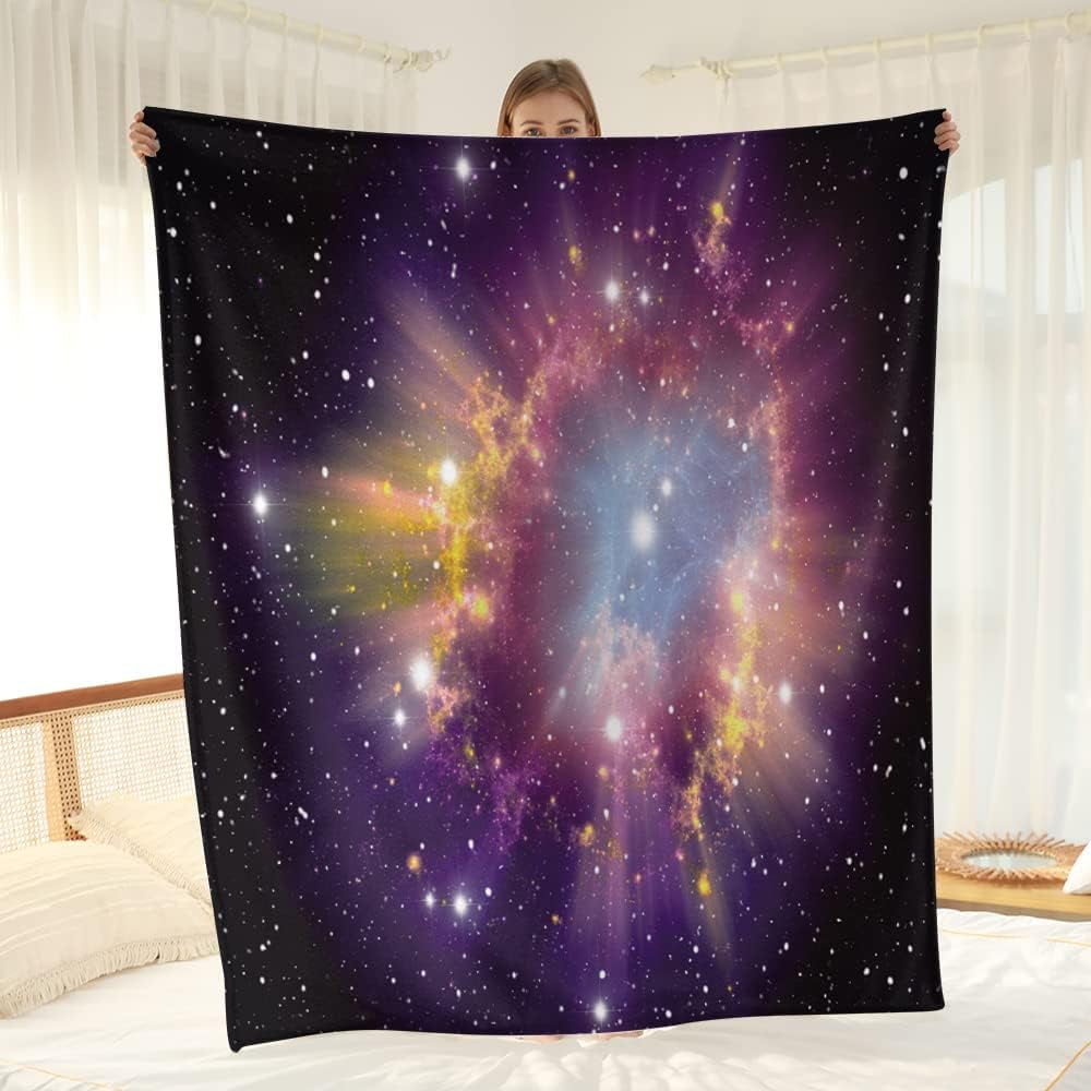 Yibo Galaxy Blanket Kids Boys Gifts Outer Space Universe Stars Blanket for Teens Teenagers Girls ...