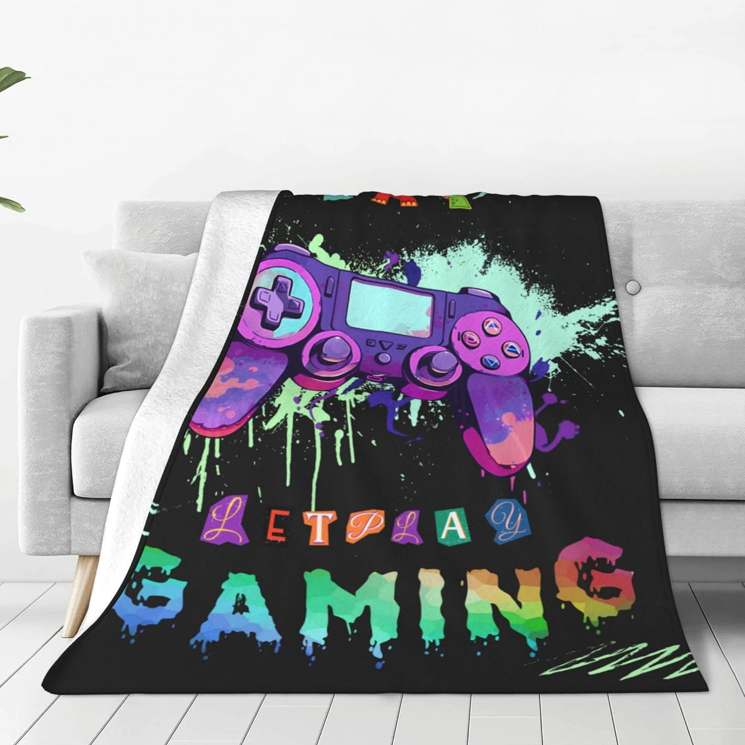 Yibo Gamer Gifts for Game Lovers Gaming Blankets for Kids Boys Super ...