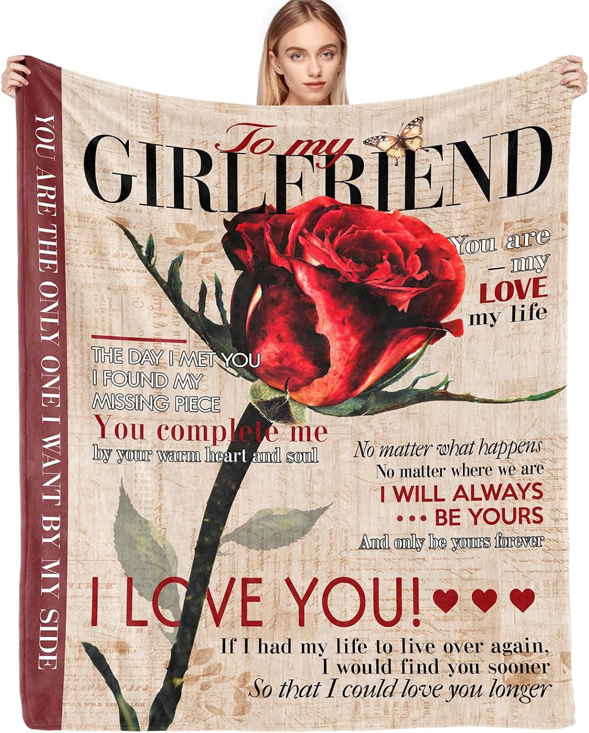 Yibo Gifts for Girlfriend Blanket Birthday Gifts for Girlfriend from ...