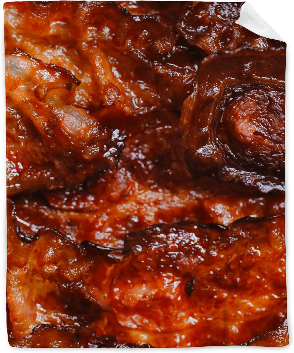 Yibo Hamburger Fleece Flannel Gift Blanket Realistic Interesting Food ...