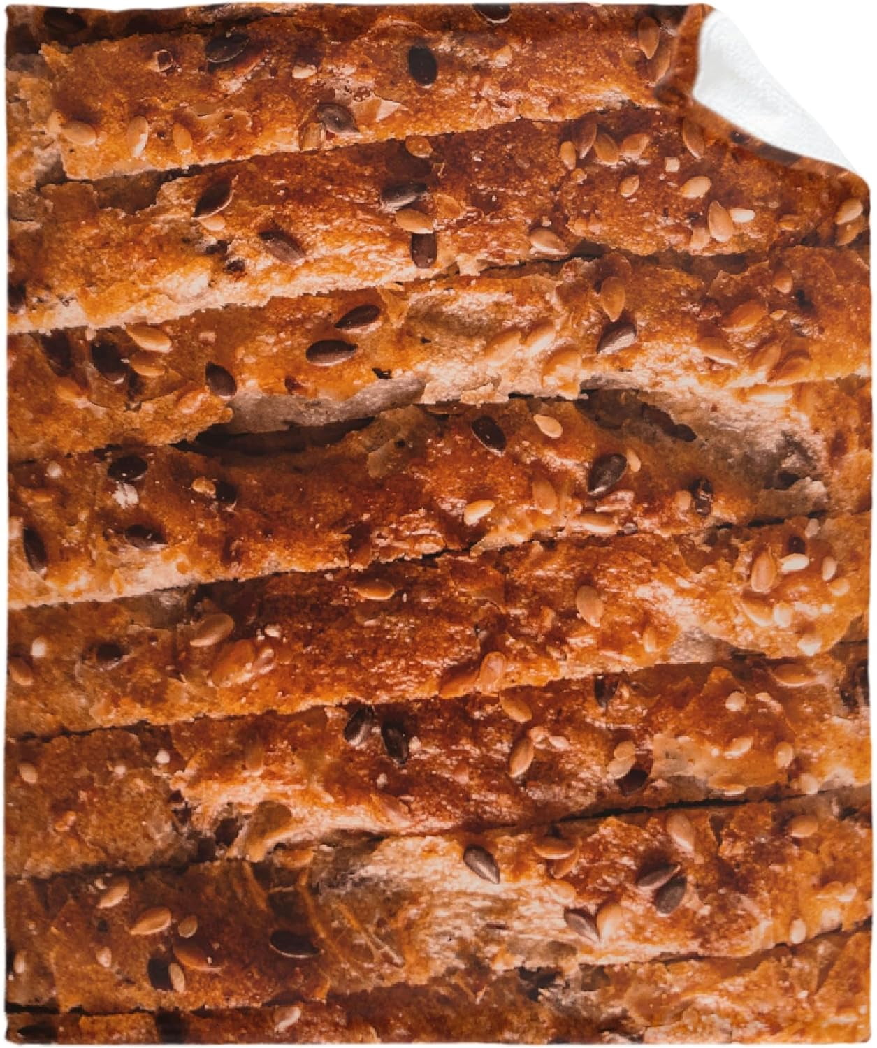 Yibo Hamburger Fleece Flannel Gift Blanket Realistic Interesting Food ...