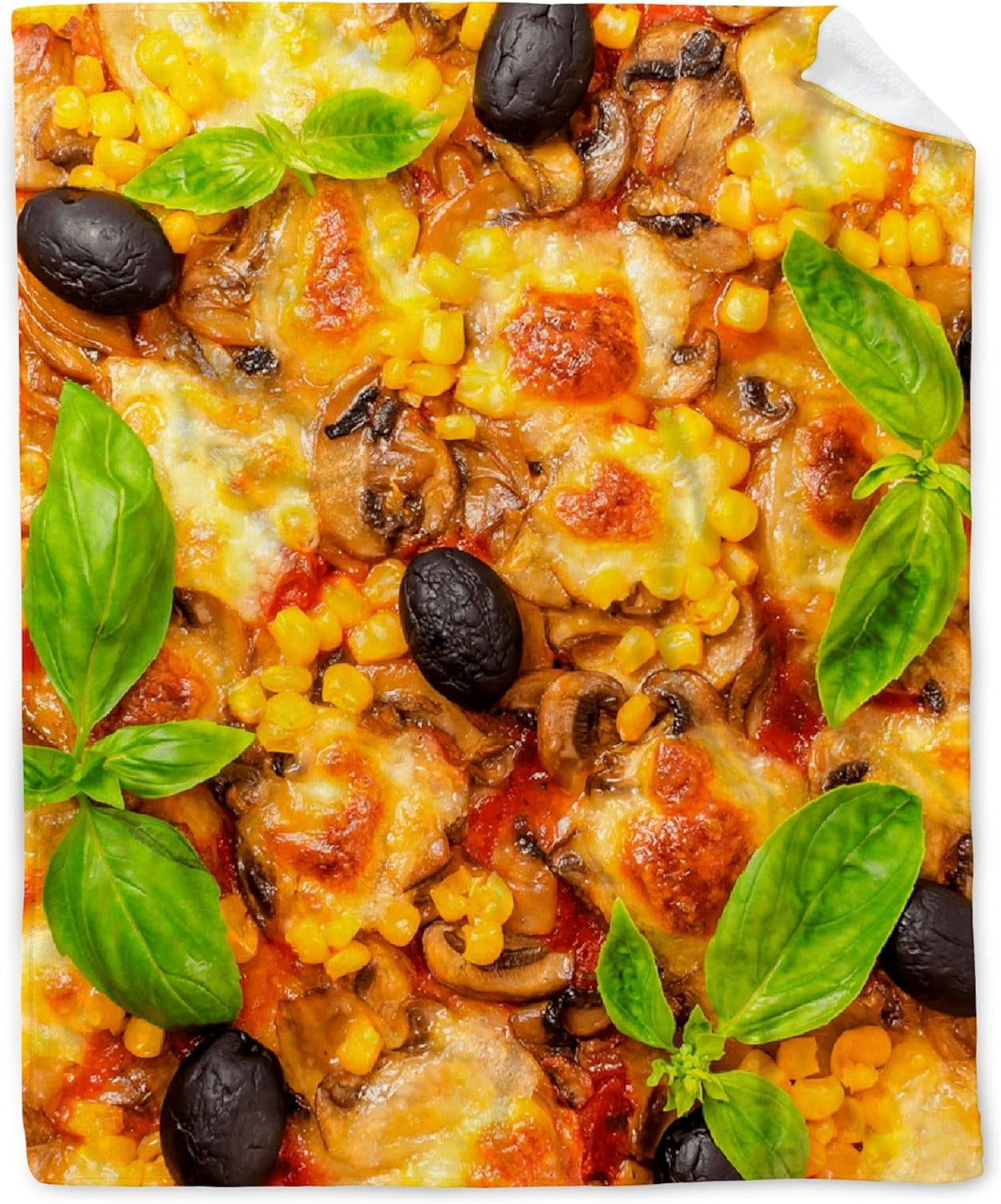 Yibo Hamburger Fleece Flannel Gift Blanket Realistic Interesting Food ...