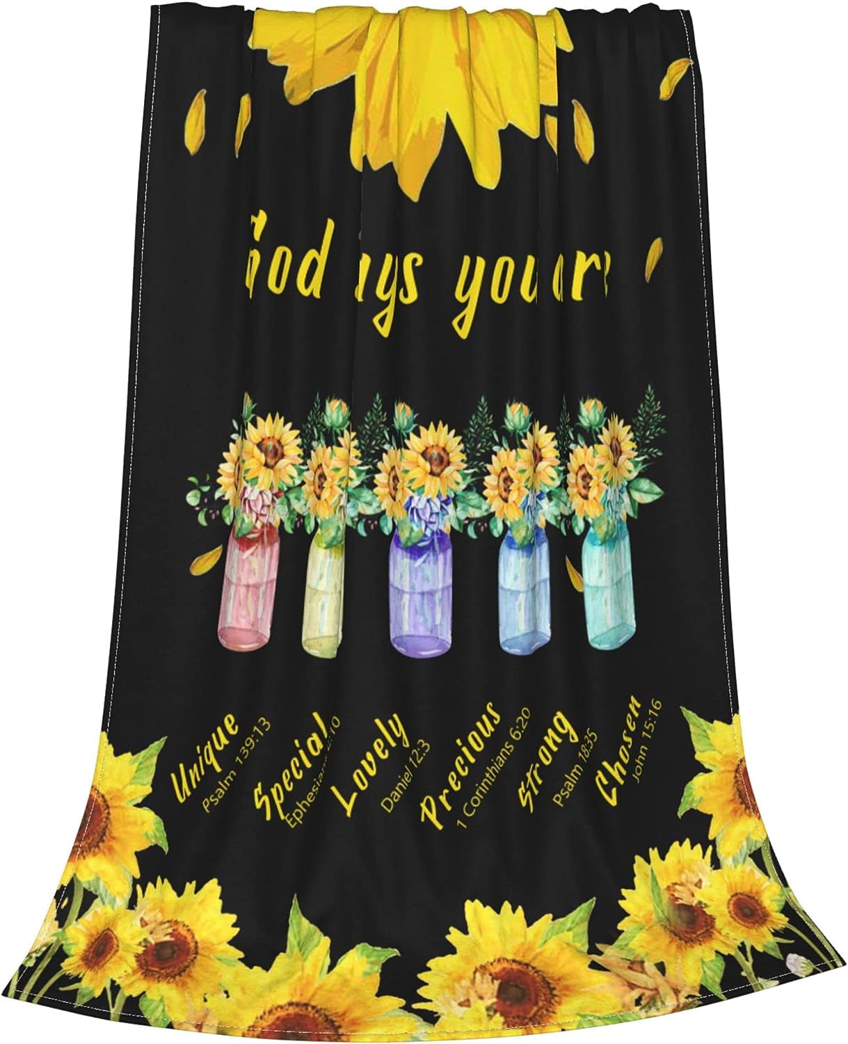 Yibo Healing Spiritual Blanket Gifts Christian Bible Verse Throws ...