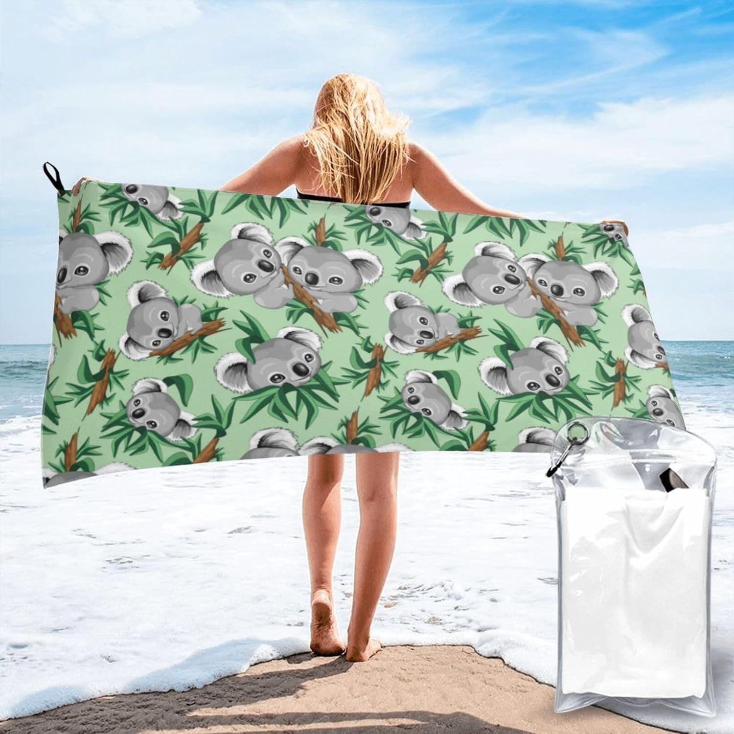 Yibo Koala Beach Towel - Perfect for Travel, Swim, and Fitness ...