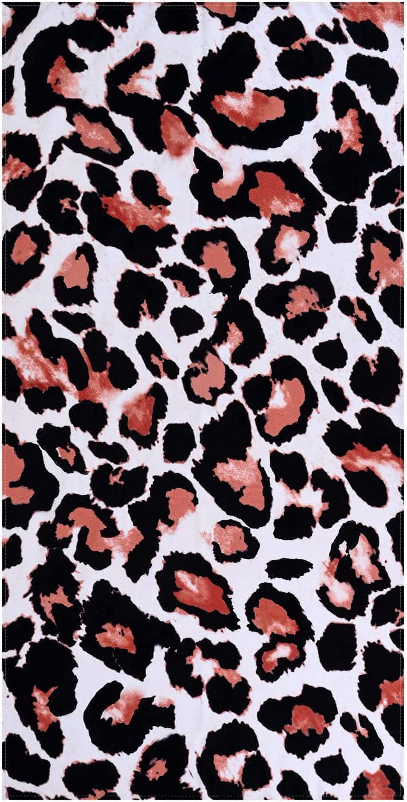 Yibo Leopard Cheetah Print Beach Towe Quick Dry Sand Proof Swim Bath ...