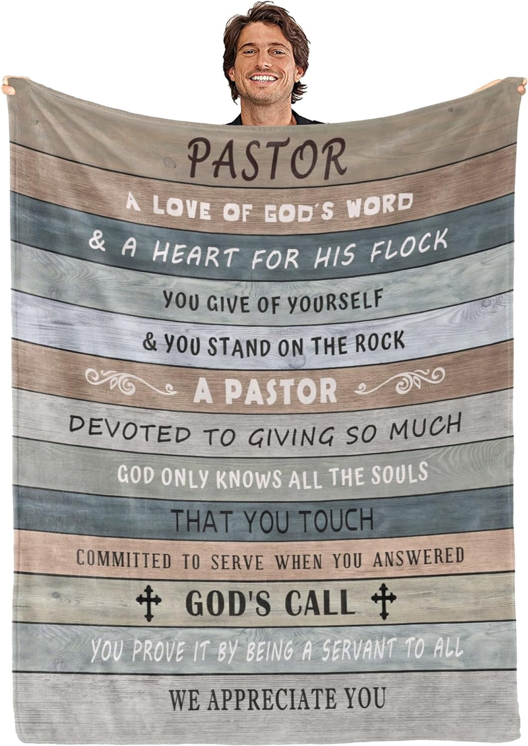 Yibo Pastor Appreciation Gifts Gifts For Pastor Blanket Inspirational ...