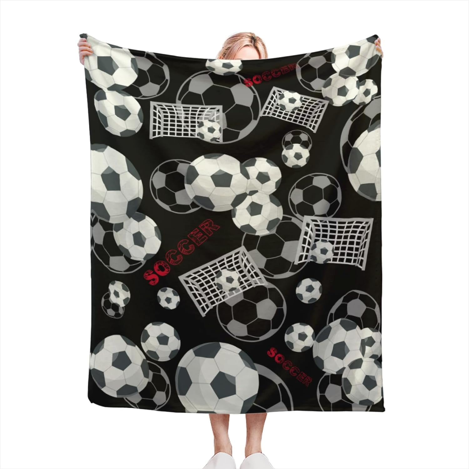 Yibo Soccer Blanket Flannel Soft and Aomfortable Anti-static Bed Sofa ...