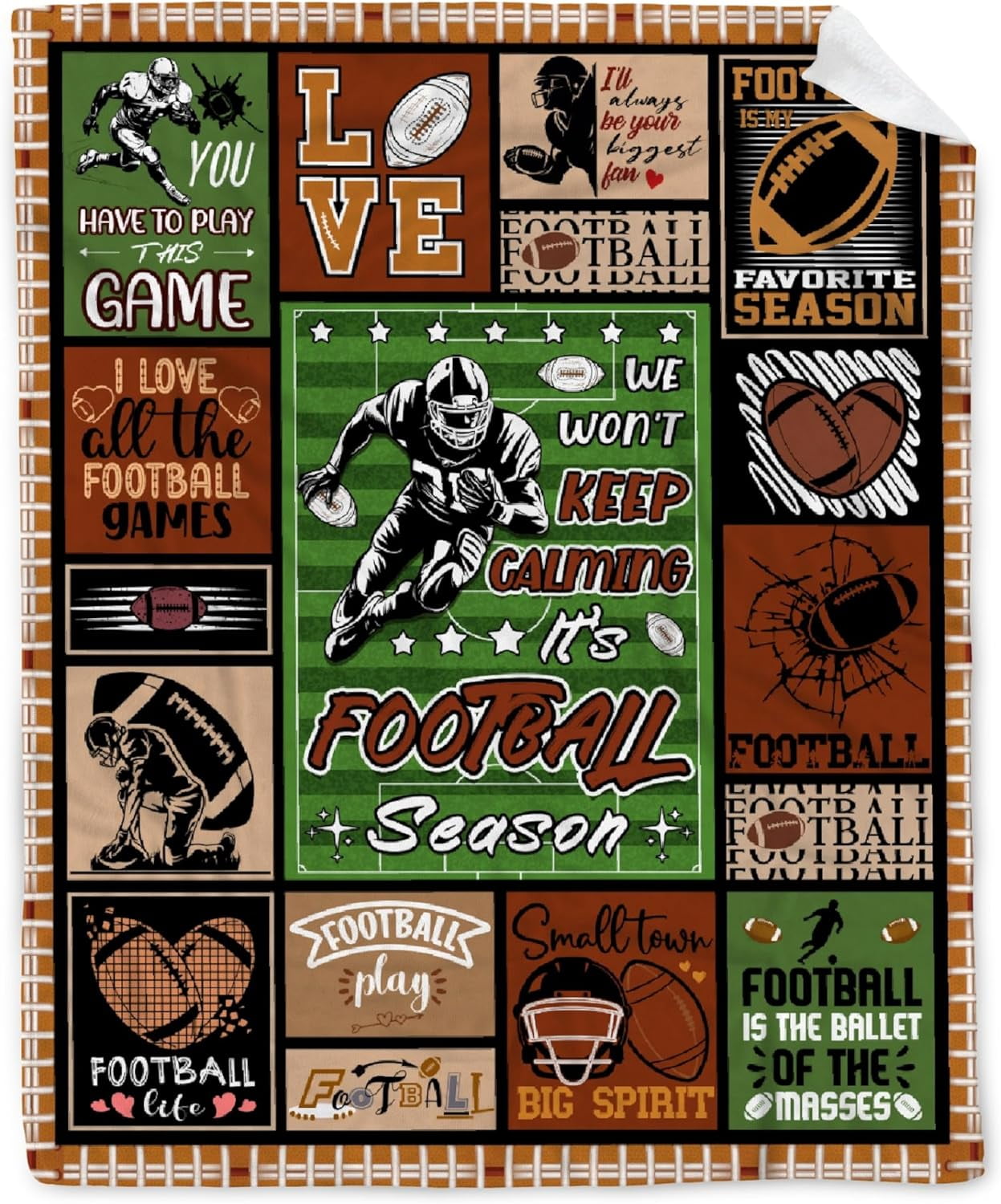 Yibo Volleyball Fleece Flannel Gift Blanket Lightweight Soft Cute Cozy ...