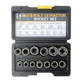 Yibooy 14 Pieces Bolt Extractor Tool Set Damaged Bolt Nut Remover ...