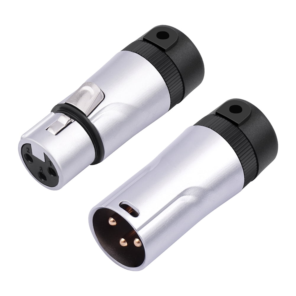Yibooy 2 PCS XLR Microphone Solder Adapter 3Pin XLR Solder Male Female ...
