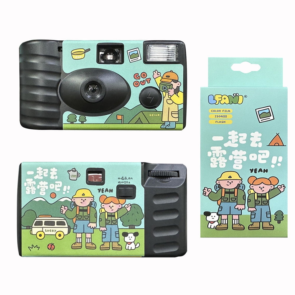 Yibooy 35mm Disposable Film Camera 27 Photos One Time Use Camera ...