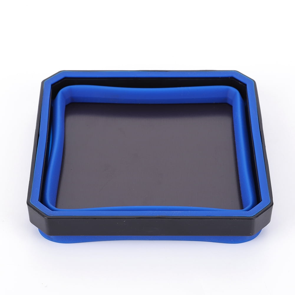 Yibooy 4.53 In Metal Tools Parts Storage Box Collapsible Magnetic Parts ...