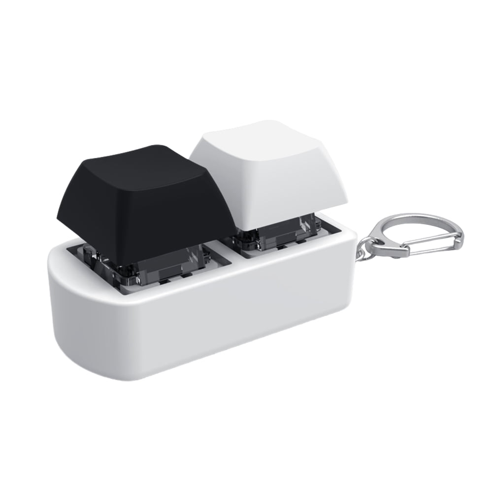 Yibooy Keyboard Fidget Toy Fidget Clicker Key Switch Keychain Shaft ...