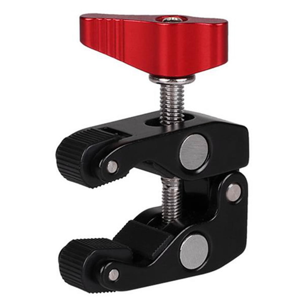 Yibooy Metal Super Clamp with 1/4in 3/8in Hole Magic Arm Clamp for DSLR ...