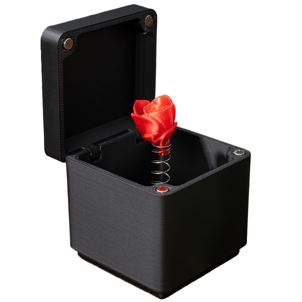 Stargazing Surprise Gift Box 3D Printed Red Rose In A Box Valentines ...