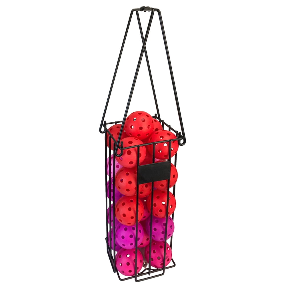 Yibooy Tennis Ball Hopper Basket with Handle Pickleball Collector for ...