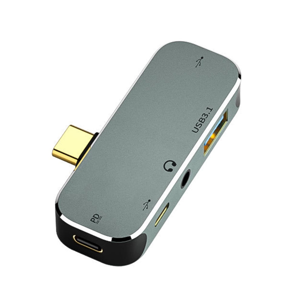 Yibooy Type-C Extension Hub USB3.1 USB2.0 3.55mm PD Splitter Extender ...