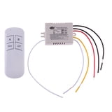 Yibooy Wireless ON/OFF 2 Ways 220V Lamp Remote Control Switch Receiver ...