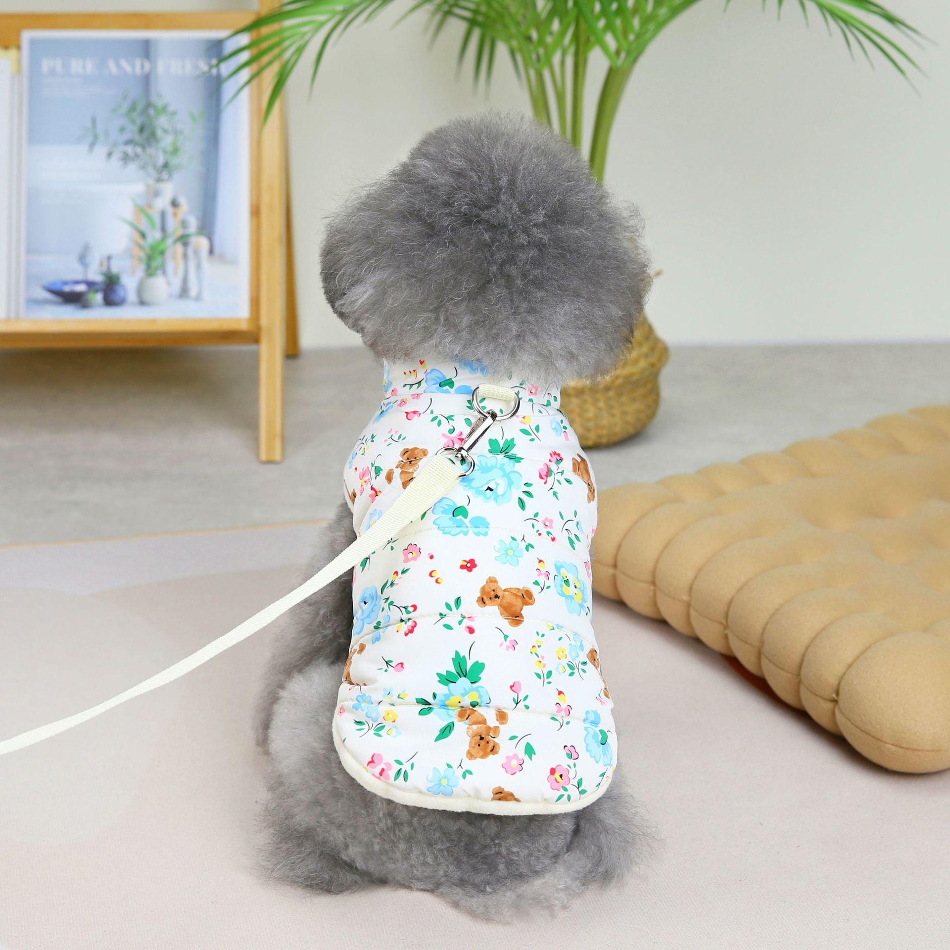 Yidarton 2022 Baihua Printed Warm Traction Cotton Vest Fall/Winter Dog ...