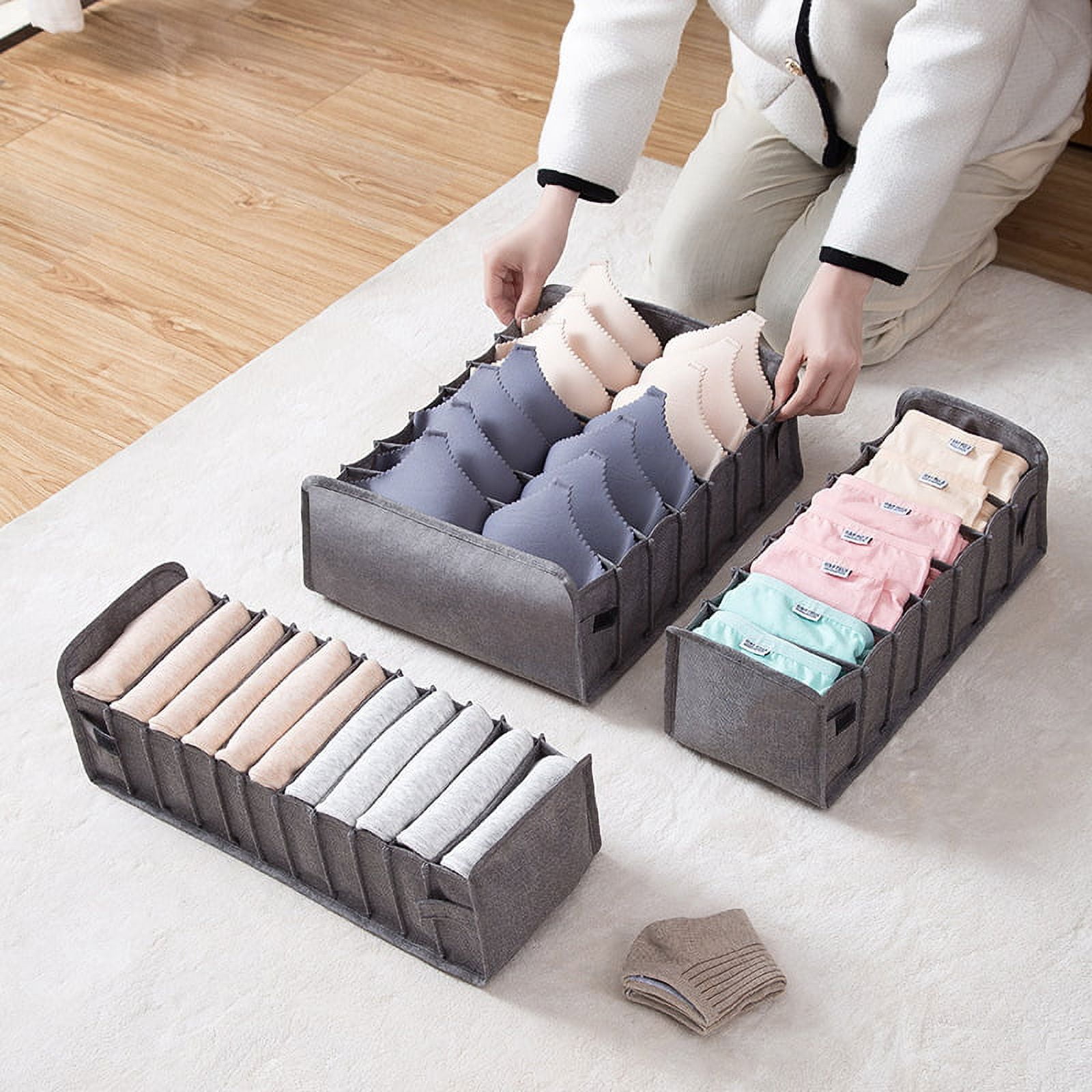 Yidarton Panty Sock Bra Storage Telescopic Storage Box Fabric Underwear ...