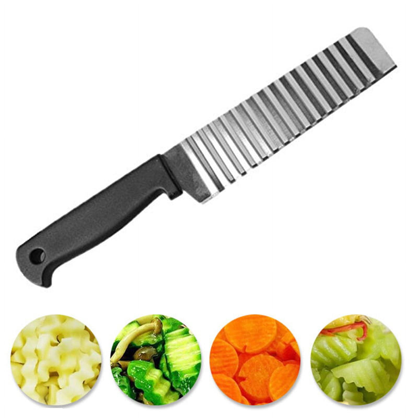 Yidarton Stainless Steel Potato Wave Knife Home Potato Cutter Fruit And ...
