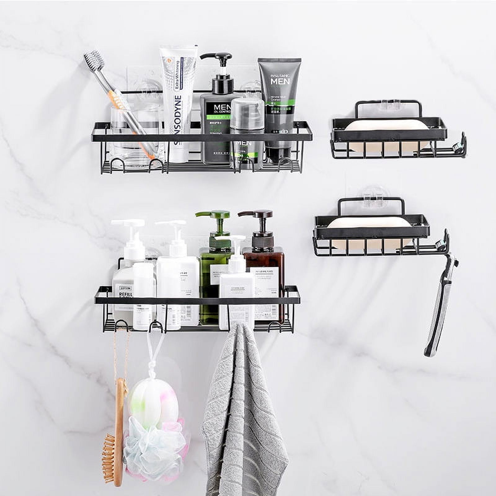 Yidarton Stainless Steel Soap Rack Non-perforated Bathroom Soap Rack ...
