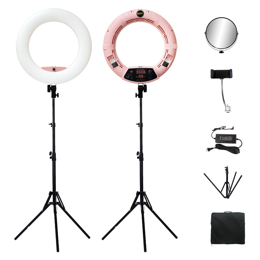Yidoblo 18"96W FD-480II 5500K Dimmable LED Ring Light Beauty Lamp For ...