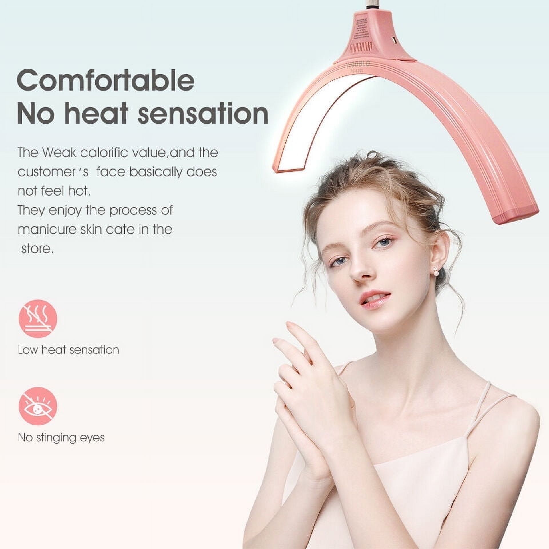 Yidoblo 60W LED Eyelash Floor Lamp Half Moon Light For Facial Beauty ...