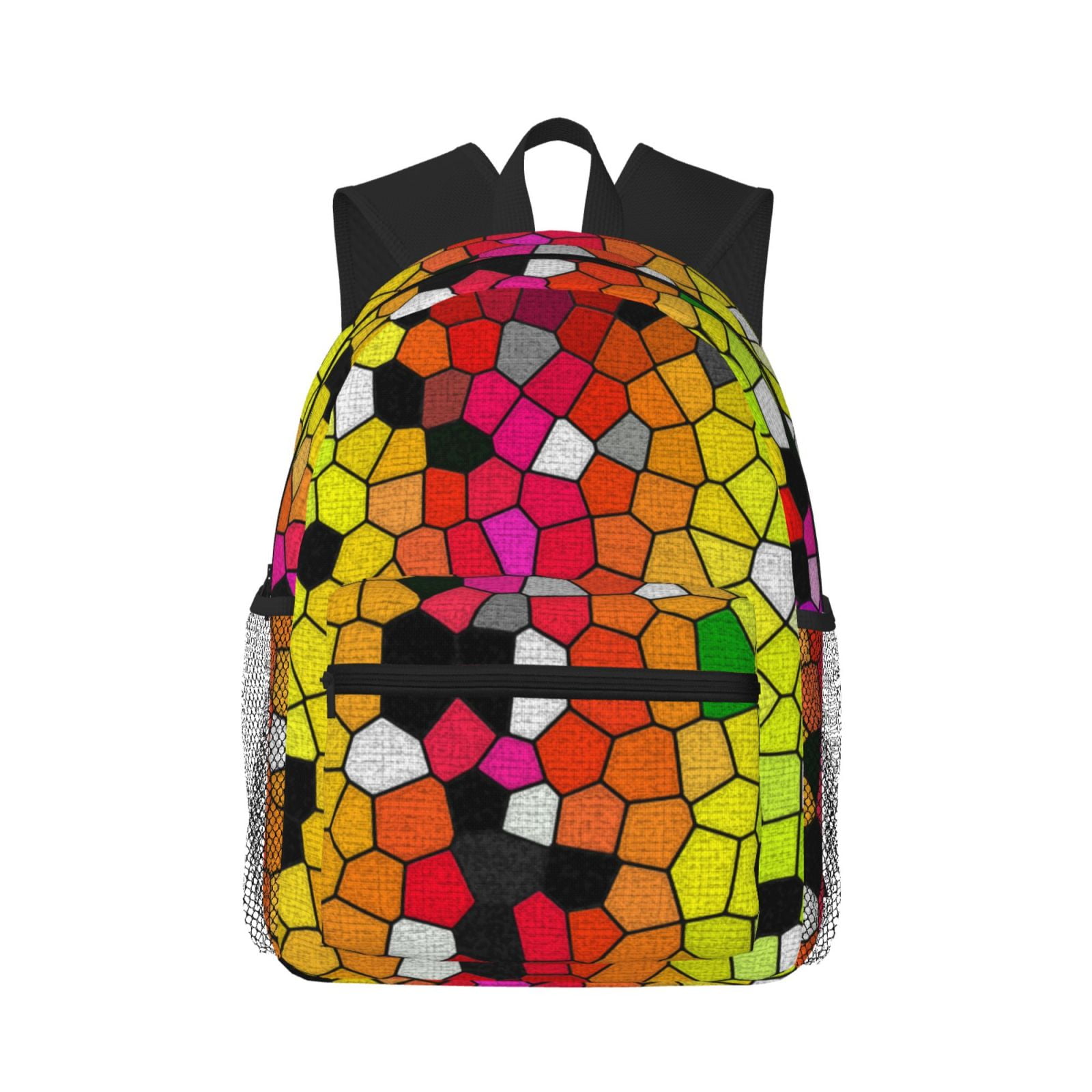 Yield Colorful Tie Dye Stained Glass 1 Print Backpack for Women Men ...