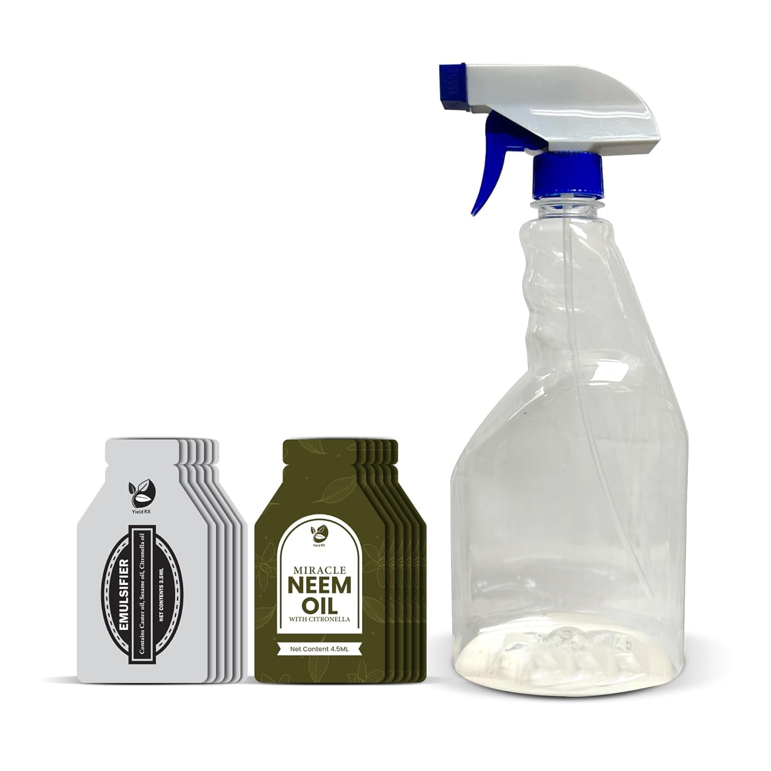 Yield RX 100% Cold Pressed Neem Oil Sachet with Citronella Natural Oil ...