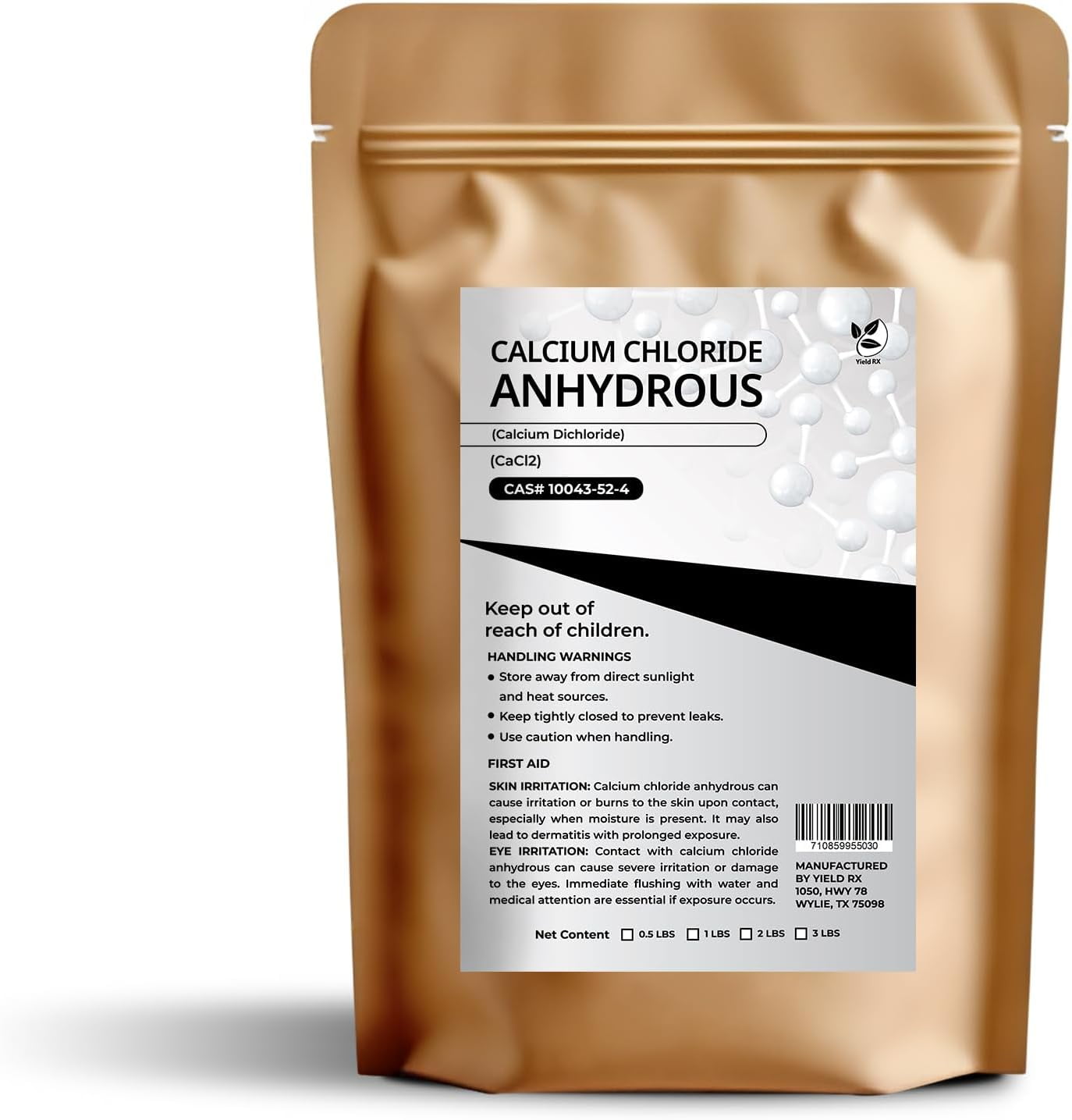 Yield RX Calcium Chloride Anhydrous (CaCl2) - Chemical (3lb) - Walmart.com