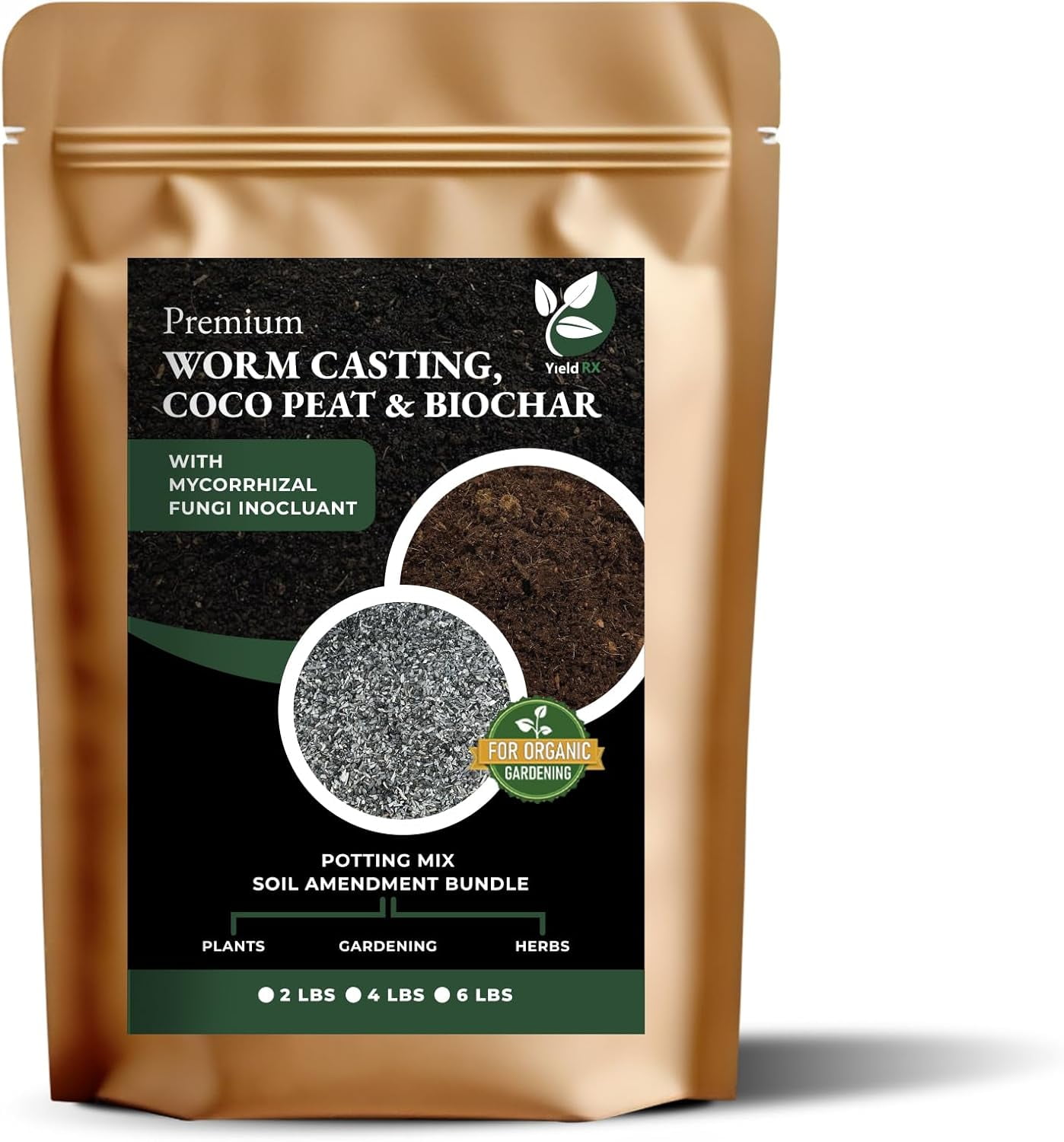 Yield RX Coco Coir + Earthworm Castings + Biochar - Soil Amendment ...