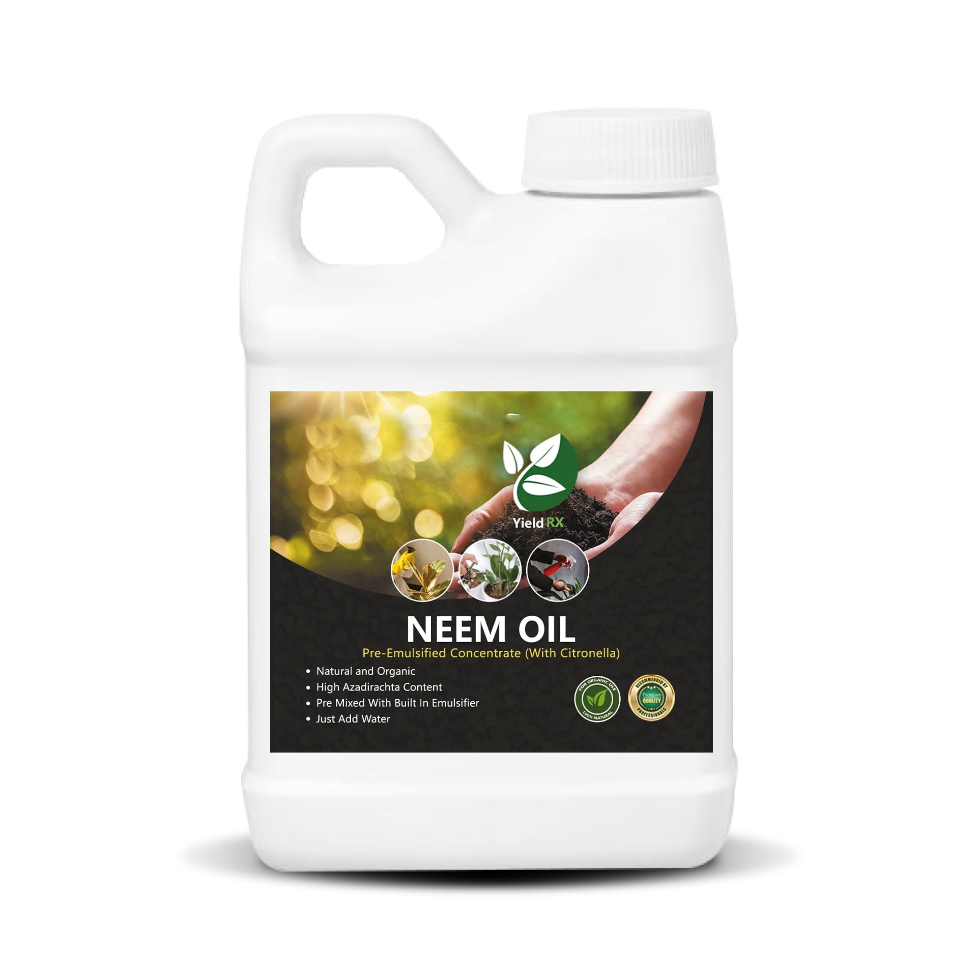 Yield RX Neem Oil with Citronella Pre-Emulsified Concentrate - Organic ...